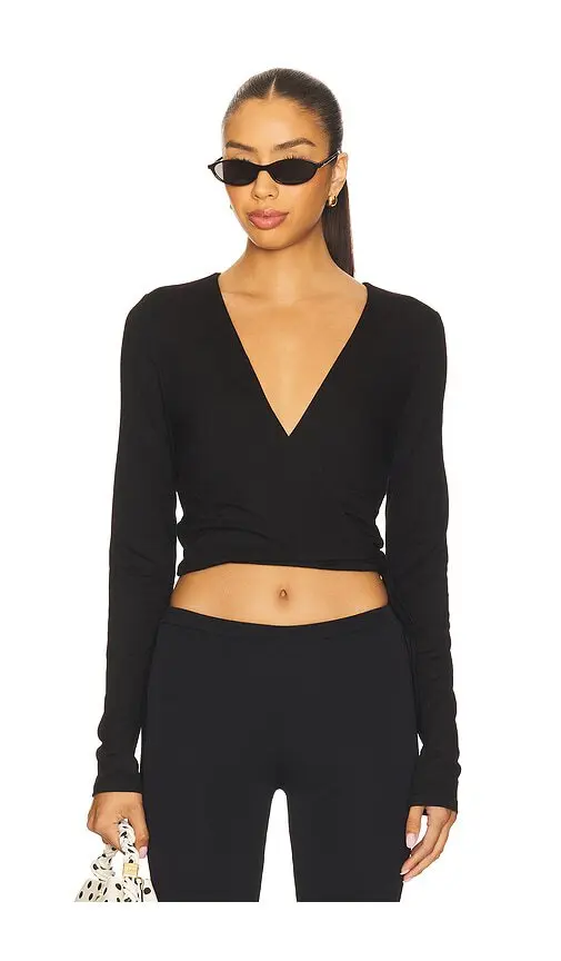 Superdown Wrap Top