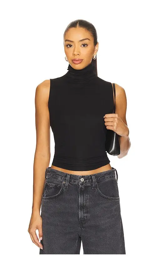 Vince Sleeveless Turtleneck Top