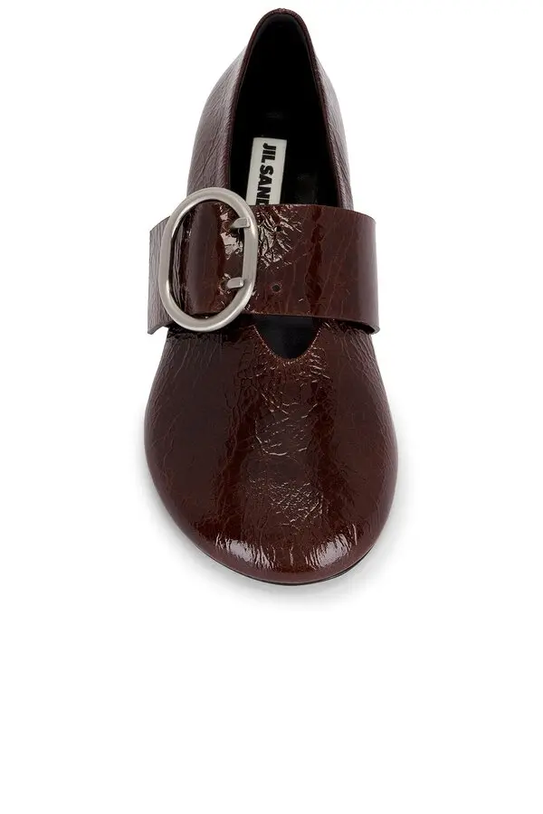 JIL SANDER Ballerina Flat - Dark Earth