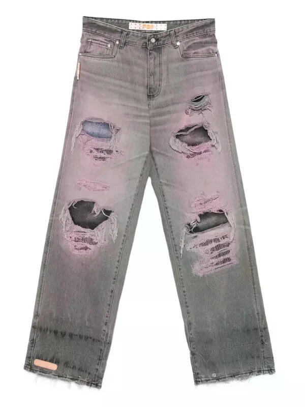 PDF Distressed Frayed Jeans
