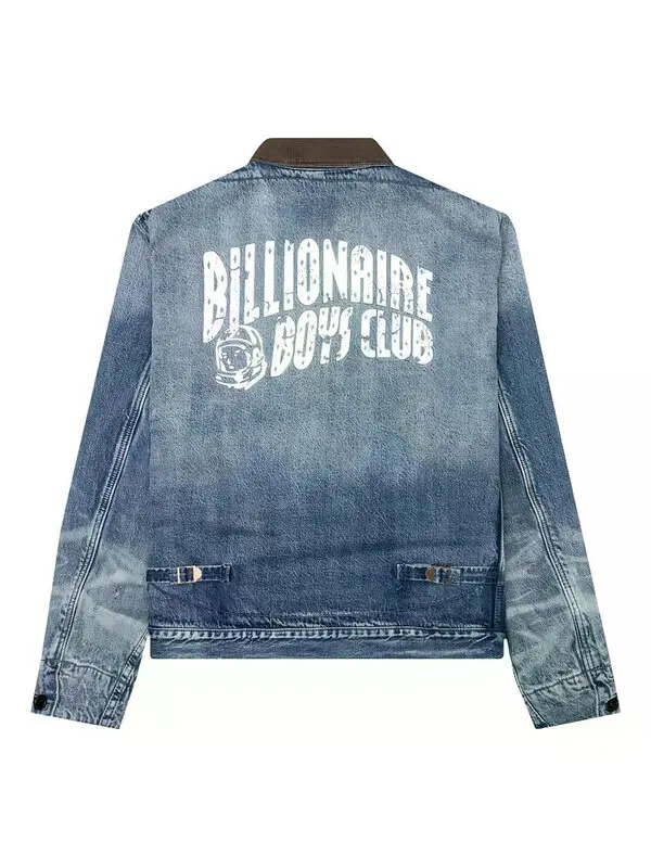 BILLIONAIRE BOYS CLUB Astronaut-logo Denim Jacket