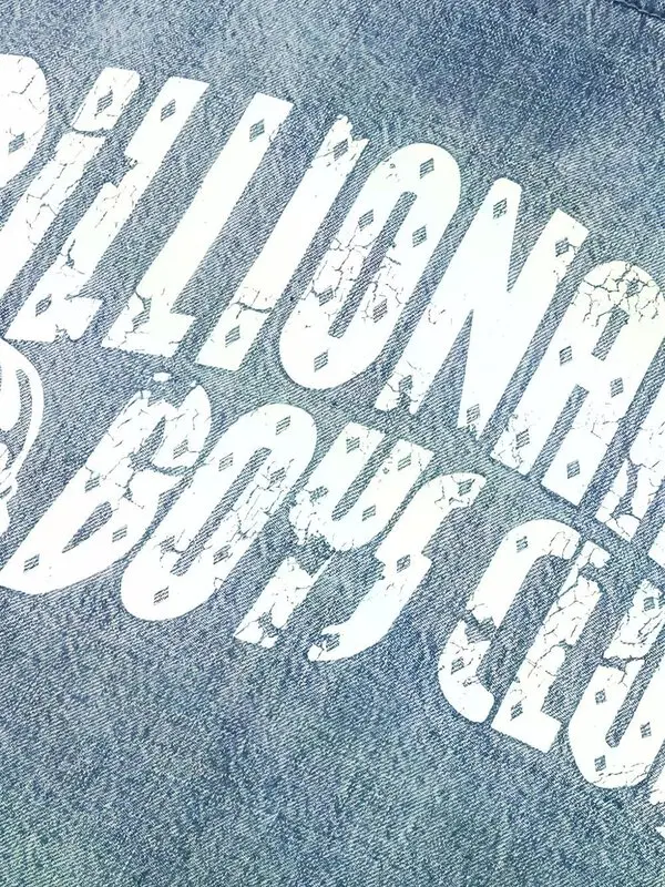 BILLIONAIRE BOYS CLUB Astronaut-logo Denim Jacket