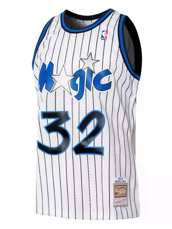 Mitchell & Ness Pinstripe Magic Jersey - White