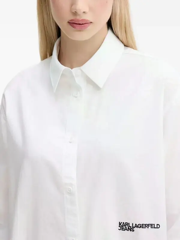 Karl Lagerfeld Logo-embroidered Shirt