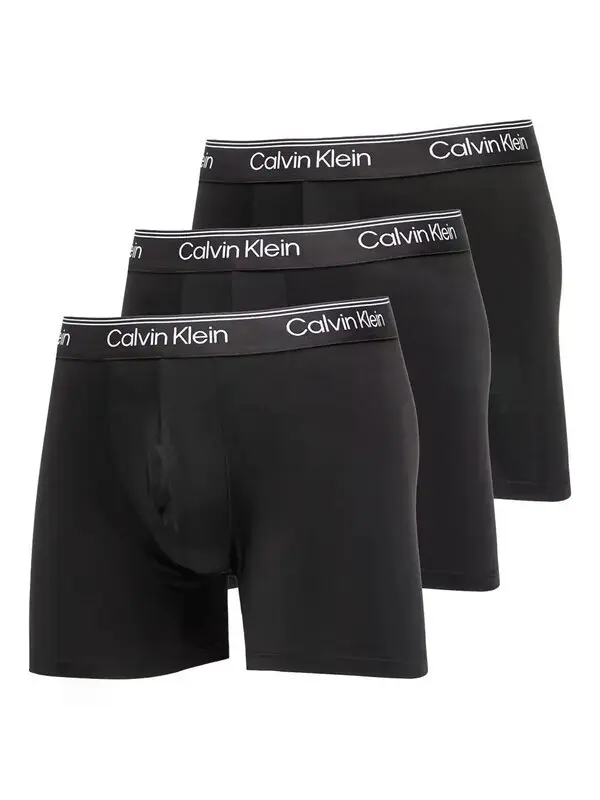 Calvin Klein Logo-waistband Briefs - Black
