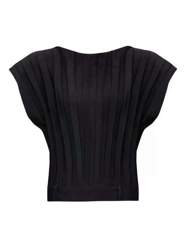MAISON MARGIELA Pleated Short-sleeved Top