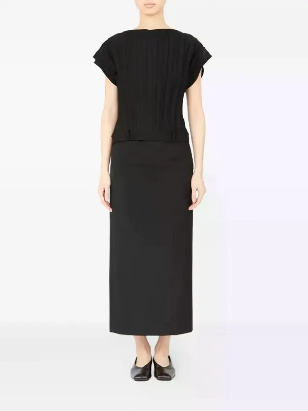 MAISON MARGIELA Pleated Short-sleeved Top