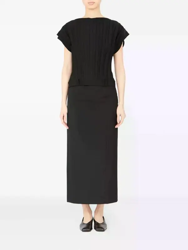 MAISON MARGIELA Pleated Short-sleeved Top