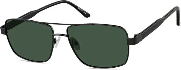 Zenni Aviator Full Rim Frame Sunglasses - Black