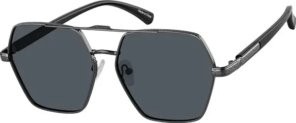 Zenni Aviator Full Rim Frame Sunglasses - Gray