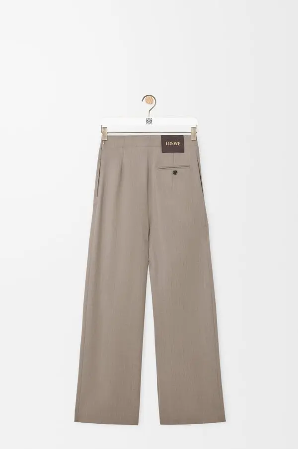 Loewe Belted Wool Trousers