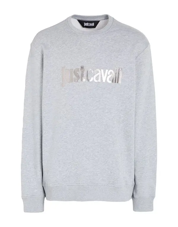 Just Cavalli Sweatshirt In Cotton - Grey