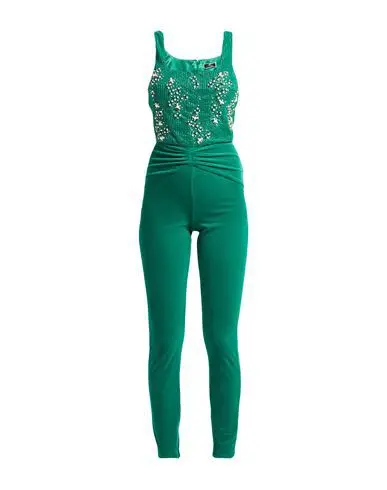 Elisabetta Franchi Chenille Embellished Jumpsuit - Green