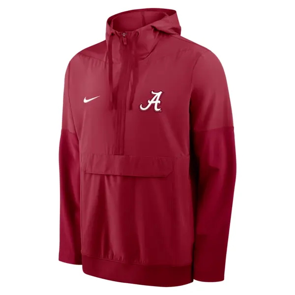 Nike Alabama Anorak College 1/2-zip Hooded Jacket - Red