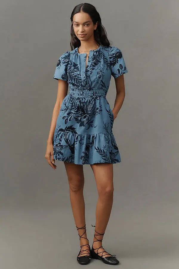 anthropologie somerset dress blue Anthropologie The Somerset Maxi Dress IRIS BLUE