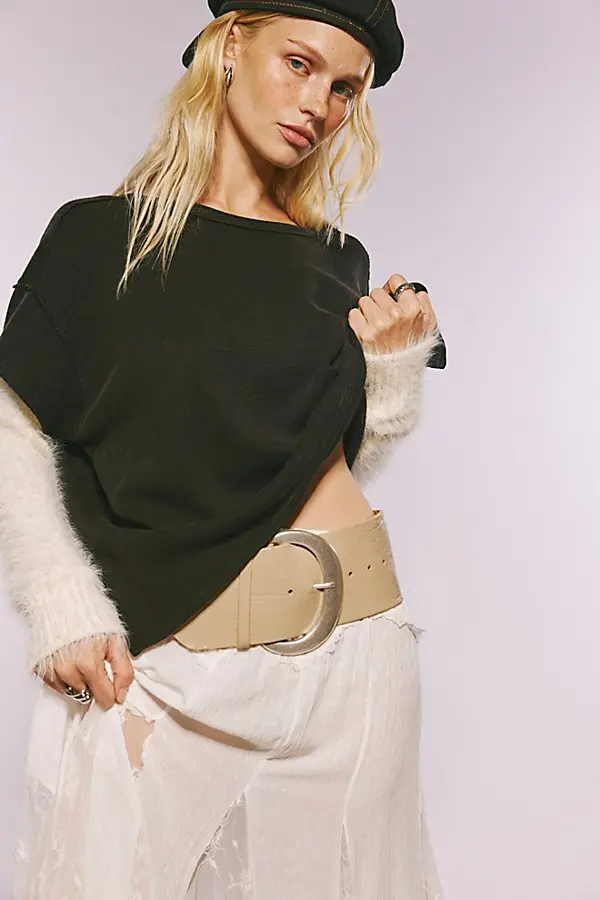 Free People Weho Hip Belt - Dust
