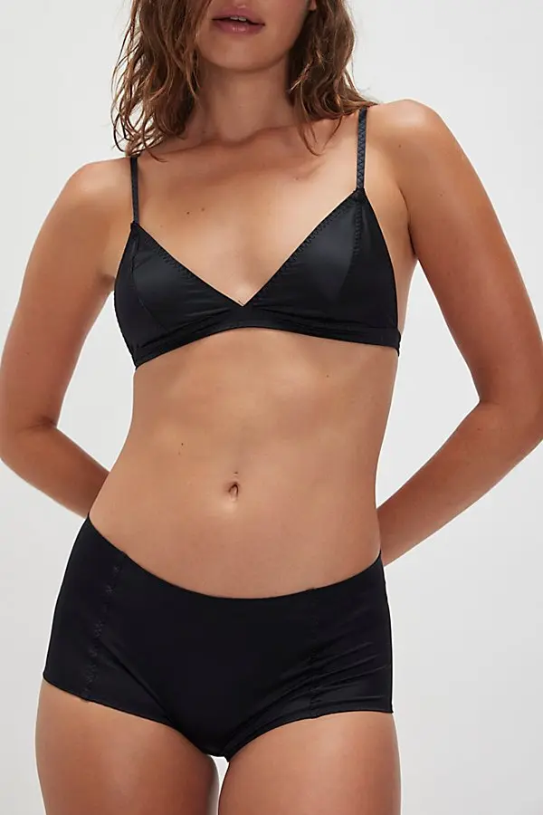 Free People Shine On Boyshort Undies - Black