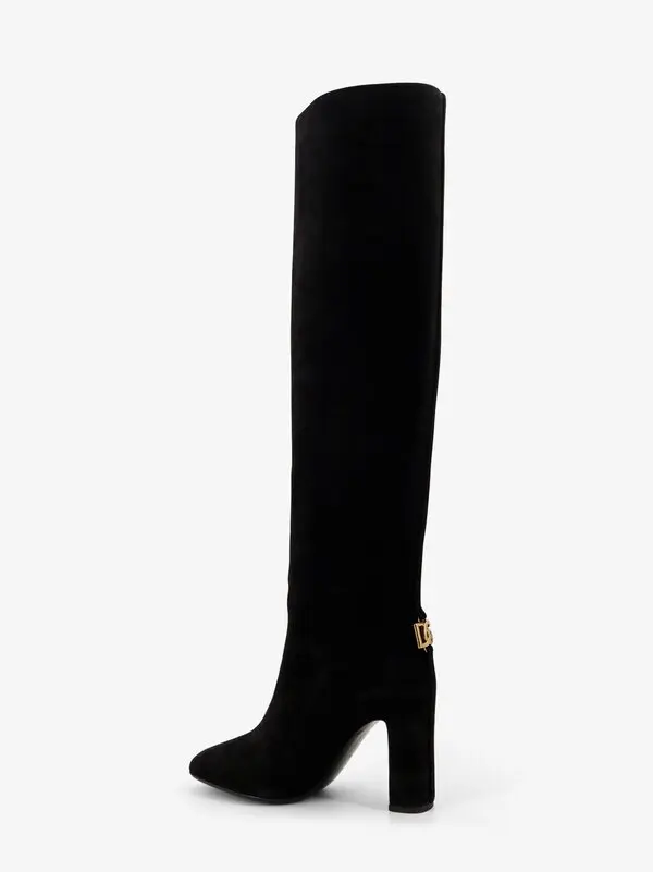 Dolce & Gabbana Suede Knee High Boots