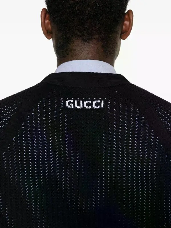 Gucci Web-stripe Trim Cardigan