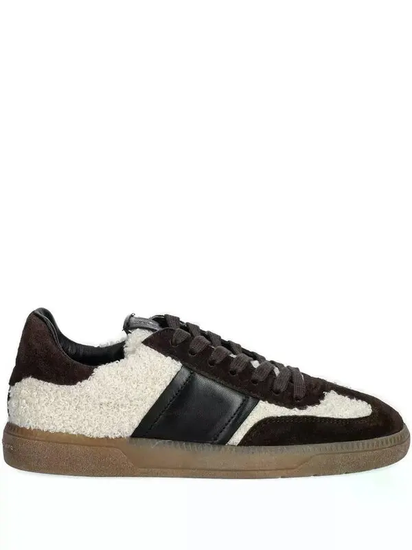 KENNEL&SCHMENGER Suede-panel Shearling Sneakers