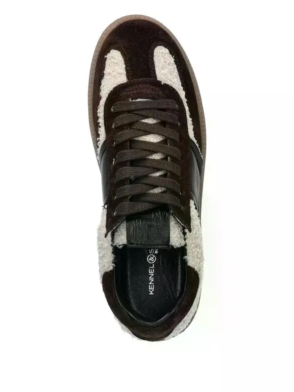 KENNEL&SCHMENGER Suede-panel Shearling Sneakers