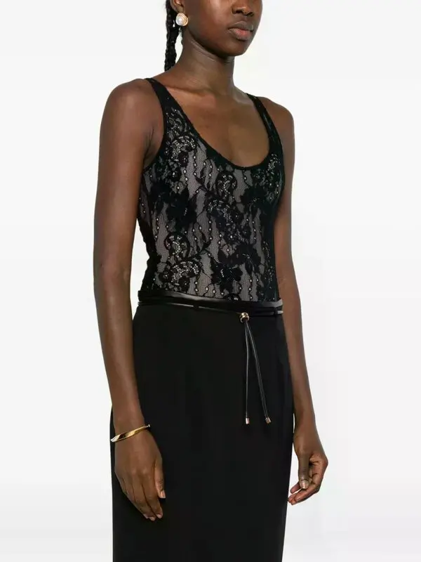 Zimmermann Floral Lace Bodysuit - Black