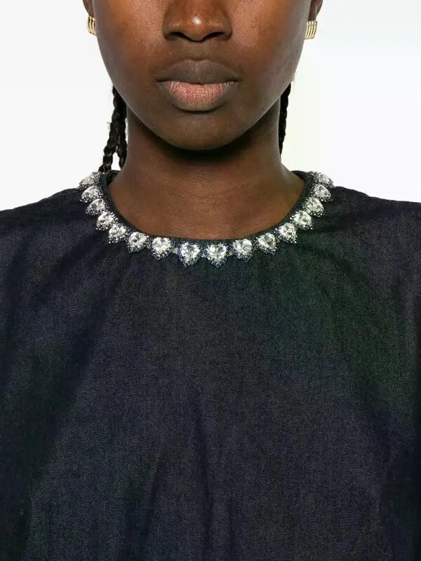 Zimmermann Embellished Denim Mini Dress