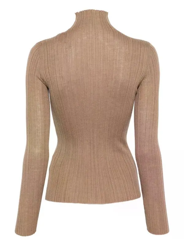 Agnona Ribbed High-neck Sweater