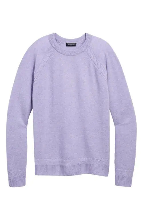 Vineyard Vines Cashmere Crewneck Sweater - Lilac Breeze Heather