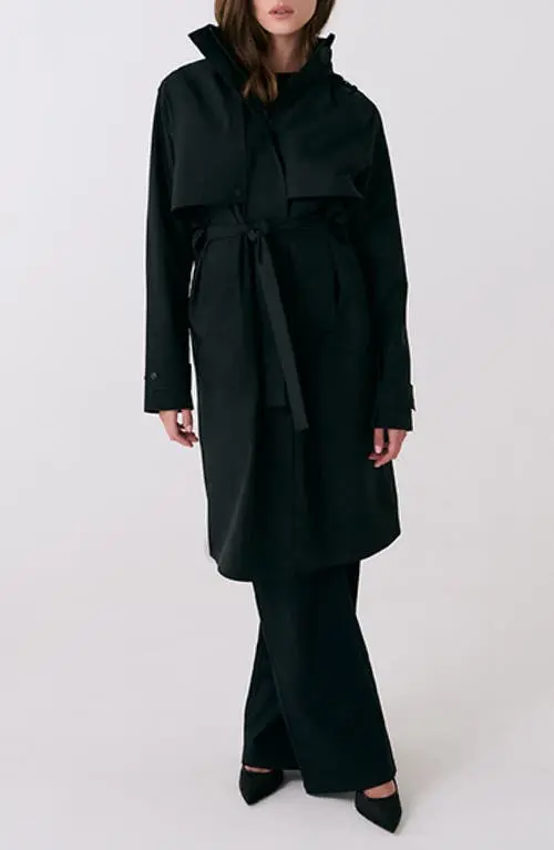 LOLE Alizé Rain Trench Coat - Black
