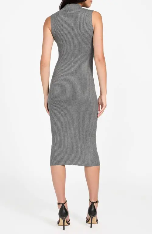 Guess Ribbed Mock Neck Sweater Dress