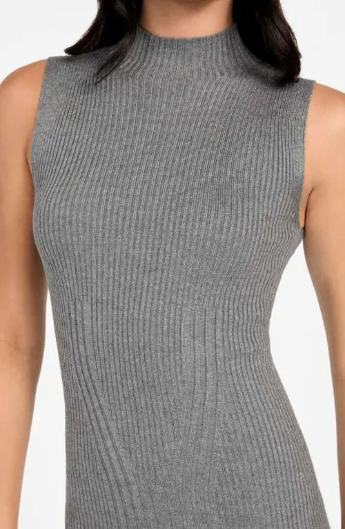 Guess Ribbed Mock Neck Sweater Dress