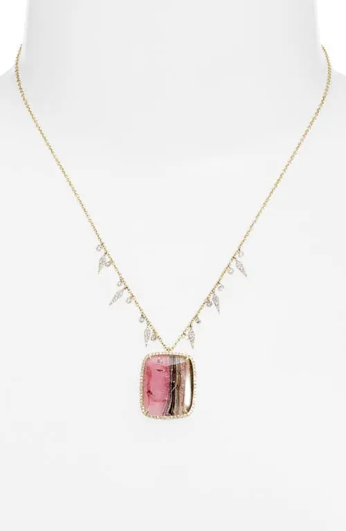 Meira T Tourmaline And Diamond Pendant Necklace