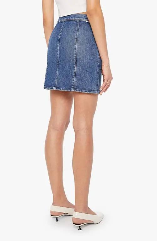 MOTHER The Riveter Denim Miniskirt