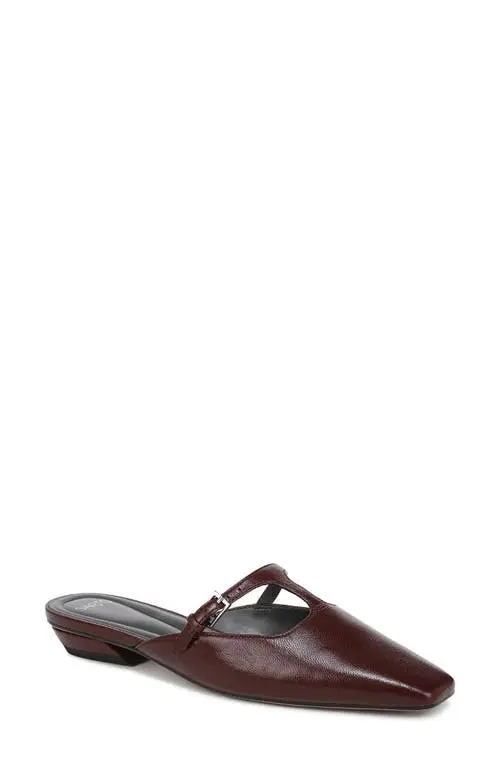 Franco Sarto Dorthea T-strap Mule - Oxblood Red