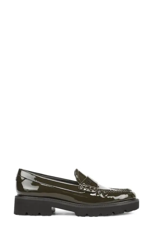 Franco Sarto Patent Loafer With Lug Sole