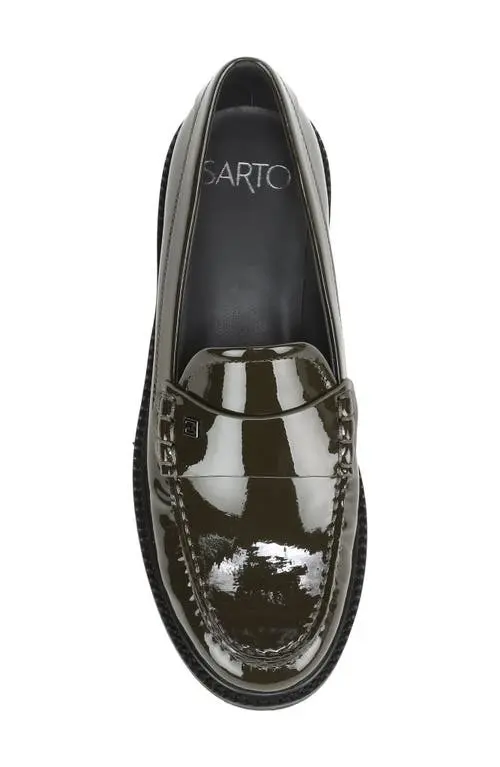 Franco Sarto Patent Loafer With Lug Sole