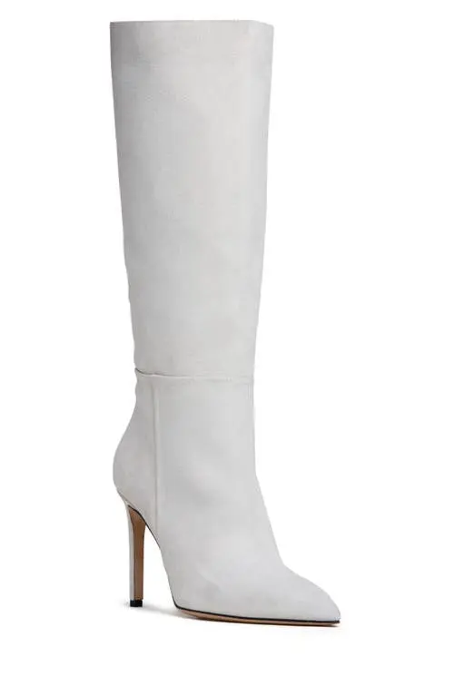 BEAUTIISOLES Yara Pointed Toe Knee High Boots - Off White