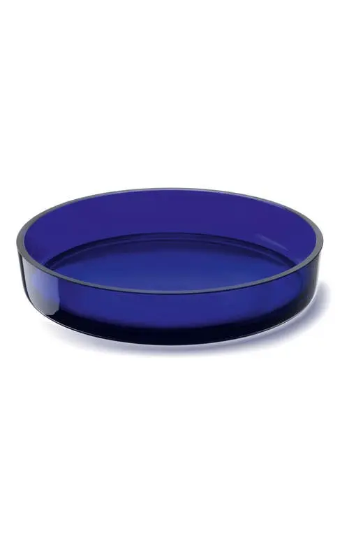 LSA Collective Low Glass Bowl - Blue