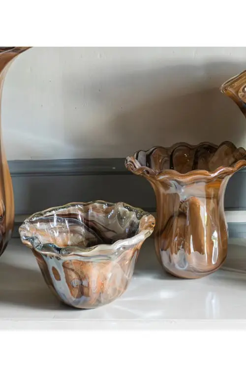 VIETRI Onda Small Rimmed Glass Bowl