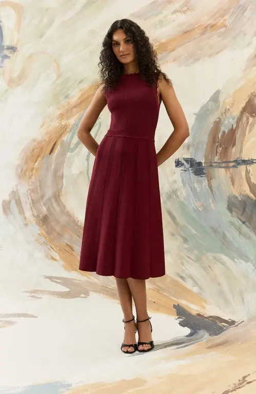 maggy london fit & flare dress Leigh Midi Fit & Flare Dress Fit and Flare Short Sleeve