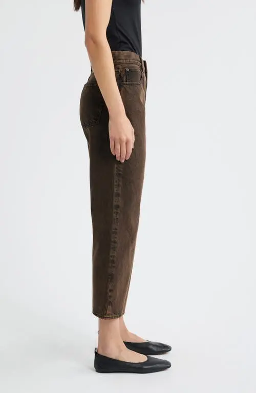 FRAME The Hang High Waist Ankle Straight Leg Jeans - Nightmoth