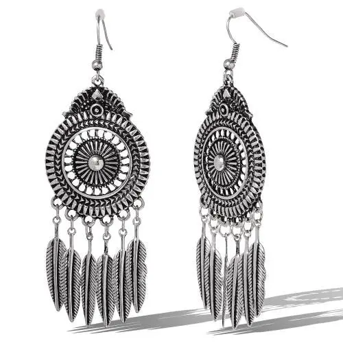 Jessica Simpson Feather Drop Earrings