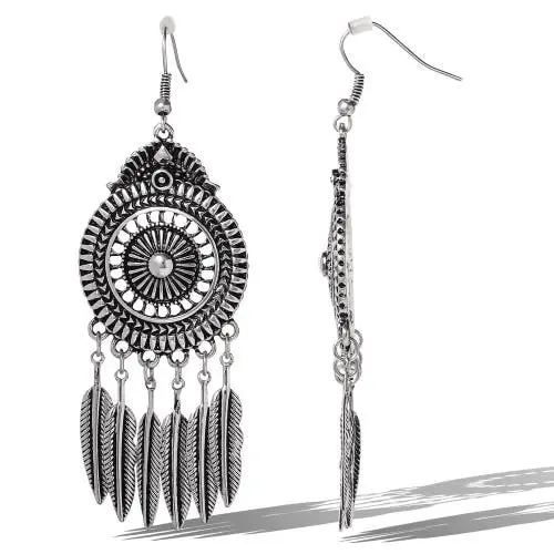 Jessica Simpson Feather Drop Earrings