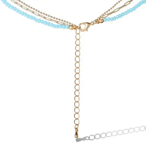 Jessica Simpson Beaded Layered Necklace