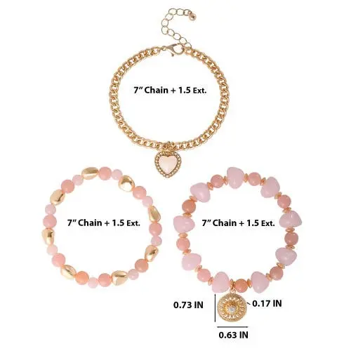 Jessica Simpson 3-piece Bracelet Set