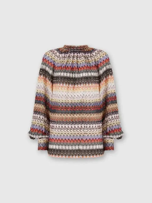 Missoni Long Sleeve Lace Blouse