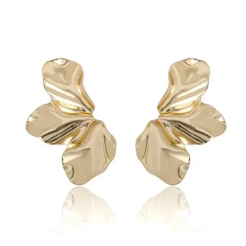 Bcbgmaxazria Half Petal Earrings - Gold