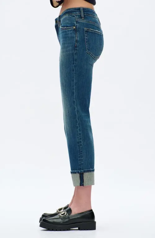 BAYEAS Cuffed Straight Leg Jeans