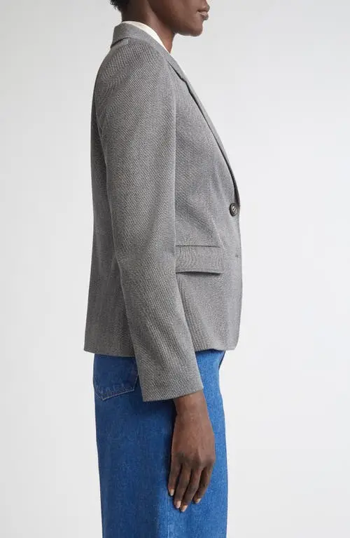 St. John Mélange Stretch Twill Cropped Jacket